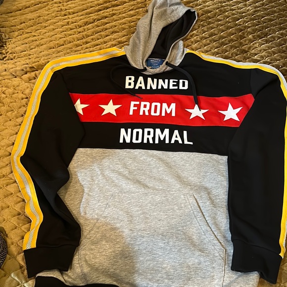 adidas | Shirts | Adidas Banned From Normal Black Red And Grey Hoodie ...